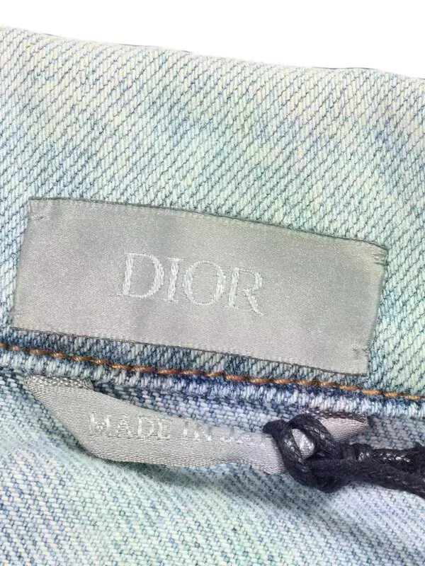 Dior 2010s X Kenny Scharf Logo-embroidered Denim Jacket
