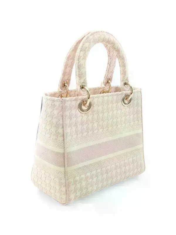 Dior 2010s Medium Lady D-lite Two-way Handbag