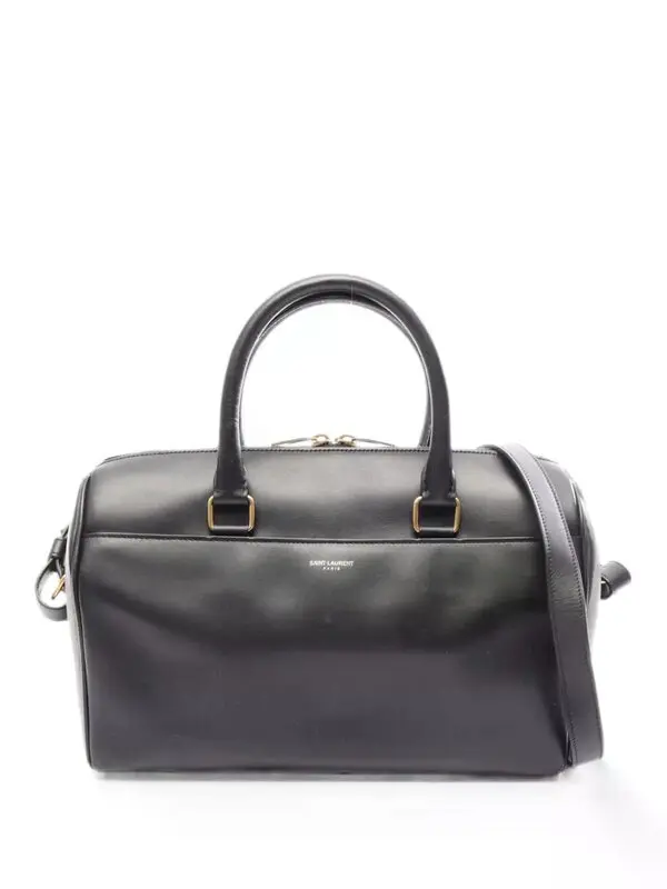 Saint Laurent 2010s Classic Baby Duffle 6 Tote Bag - Black