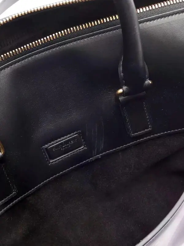 Saint Laurent 2010s Classic Baby Duffle 6 Tote Bag - Black