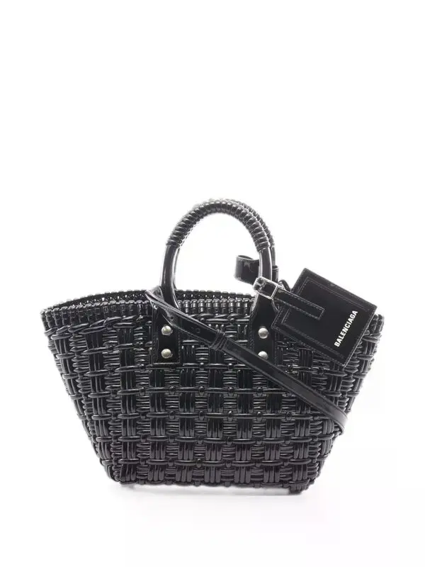 Balenciaga 2010s Bistro Xs Basket Tote Bag - Black