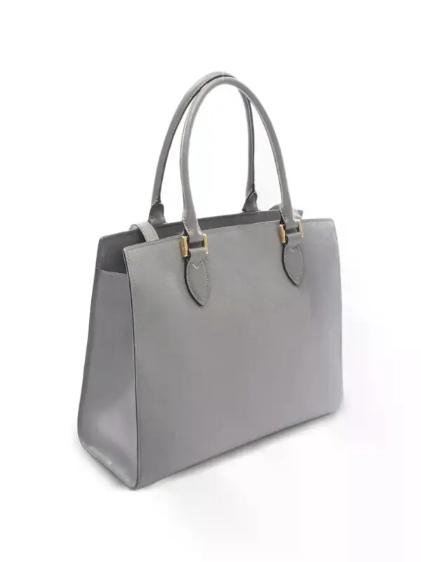 Prada Saffiano Leather Tote Bag - Grey