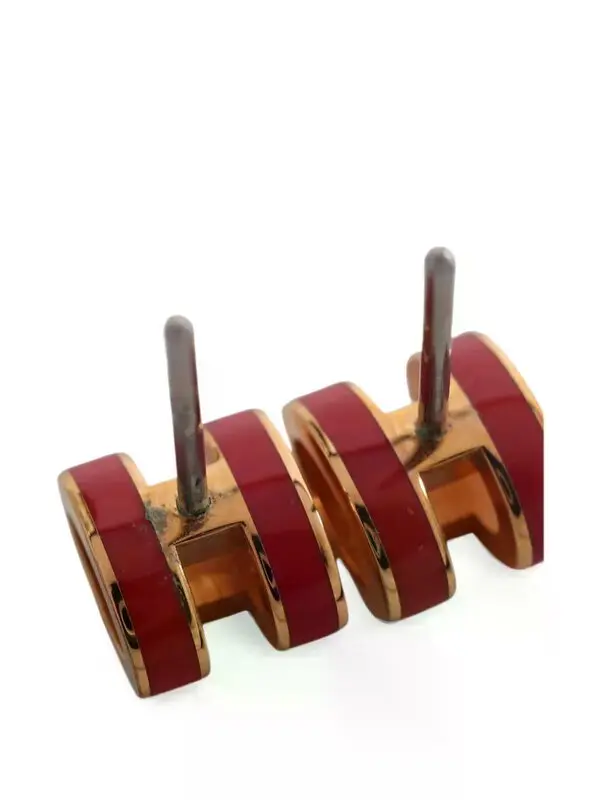 Hermès 2010s Mini Pop H Earrings