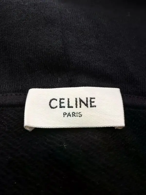 Celine 2010s Triomphe Embroidery Hoodie