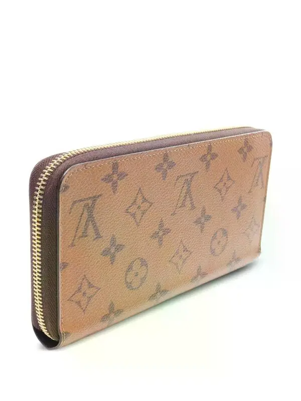 LOUIS VUITTON 2021 Zippy Monogram Reverse Wallet - Brown