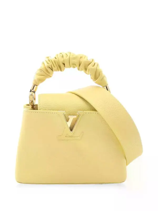 LOUIS VUITTON Mini Capucines Scrunchie Handbag