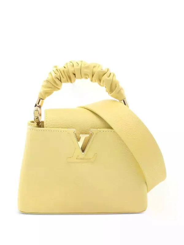LOUIS VUITTON Mini Capucines Scrunchie Handbag