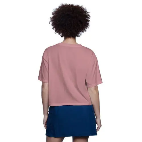 STARTER Miami Dolphins Play The Ball Cropped T-shirt By - Pink
