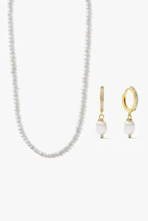 JOEY BABY Juliet Carrie Freshwater Pearl Set - Gold