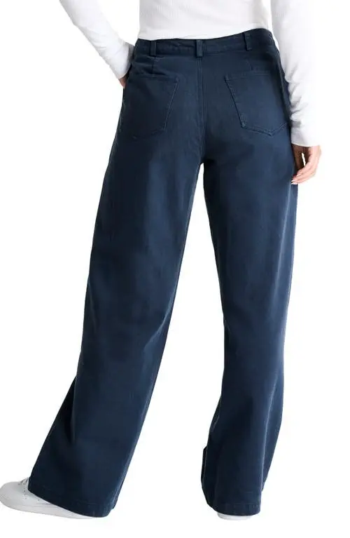 Splendid Lee High Waist Wide Leg Cotton Pants