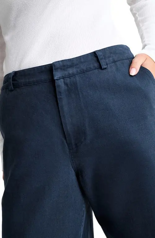 Splendid Lee High Waist Wide Leg Cotton Pants