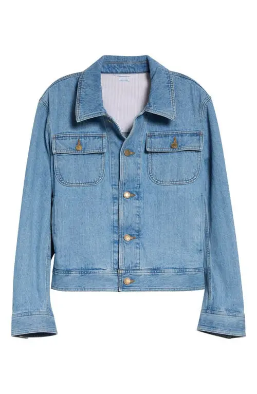 Thom Browne Selvedge Denim Backstrap Utility Jacket
