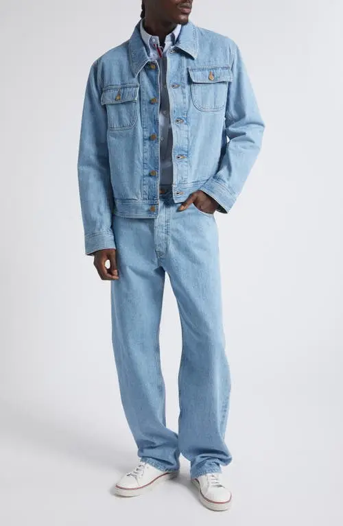 Thom Browne Selvedge Denim Backstrap Utility Jacket