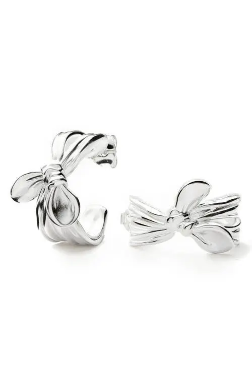 MISSOMA Mark Gong Bow Hoop Earrings