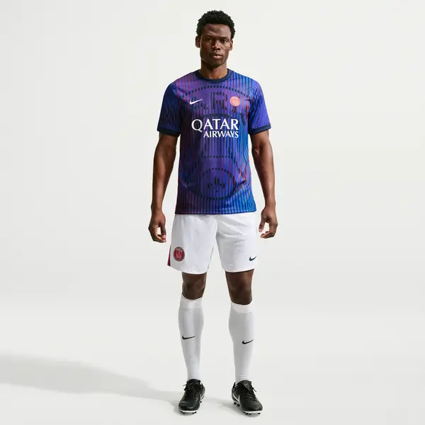 Nike Paris Saint-germain Dri-fit Soccer Pre-match Top - Blue