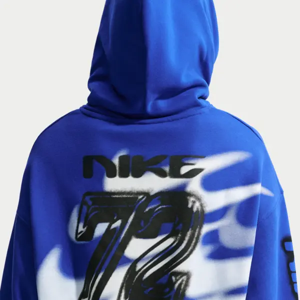 Nike Studio Fleece Cropped Oversized Pullover Hoodie