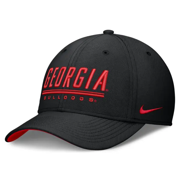 Nike Georgia Sideline Rise Baseball Cap - Black