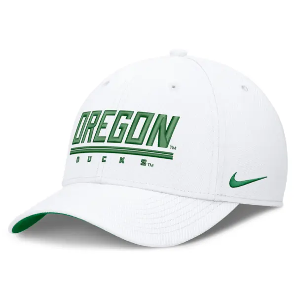 Nike Oregon Sideline Rise Dri-fit College Hat - White