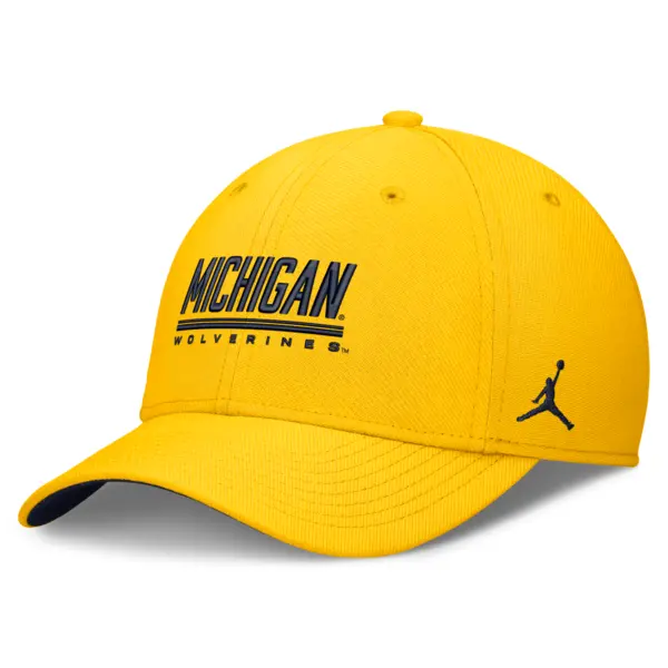 JORDAN Brand Michigan Wolverines Baseball Cap - Yellow