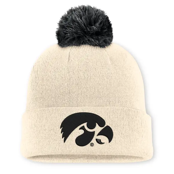 Nike Iowa Campus Prep Script College Cuffed Pom Beanie - Brown