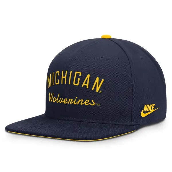 Nike Michigan Legacy Pro Dri-fit College Adjustable Hat - Blue