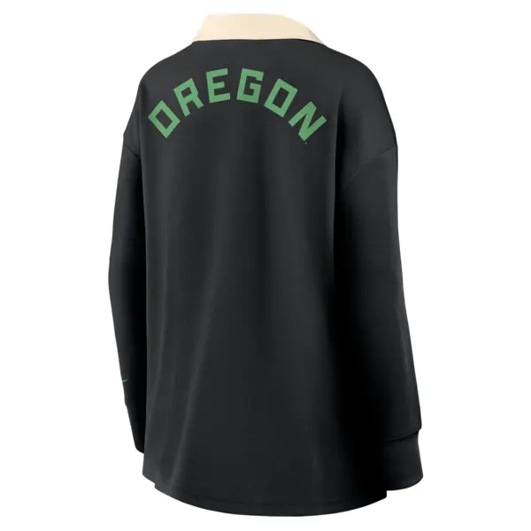 Nike Dri-fit Oversized Long-sleeve Polo