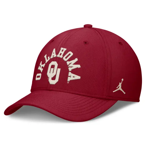 JORDAN Brand Oklahoma Campus Prep Dri-fit College Hat - Red