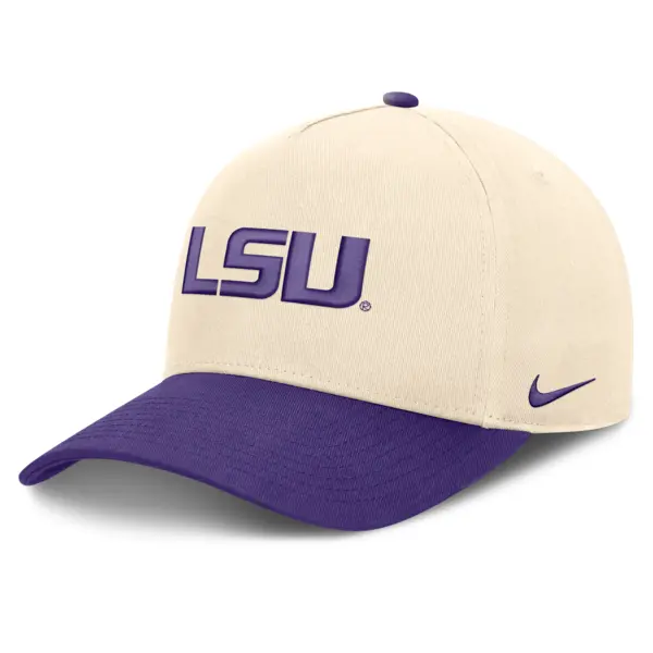 Nike Lsu Campus Prep Rise College A-frame Adjustable Hat