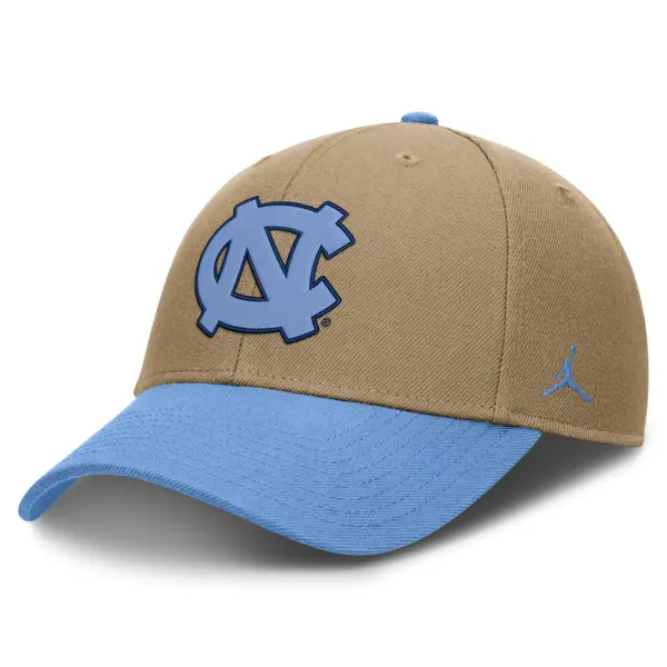 JORDAN North Carolina Primetime Rise Brand Dri-fit College Trucker Adjustable Hat - Brown
