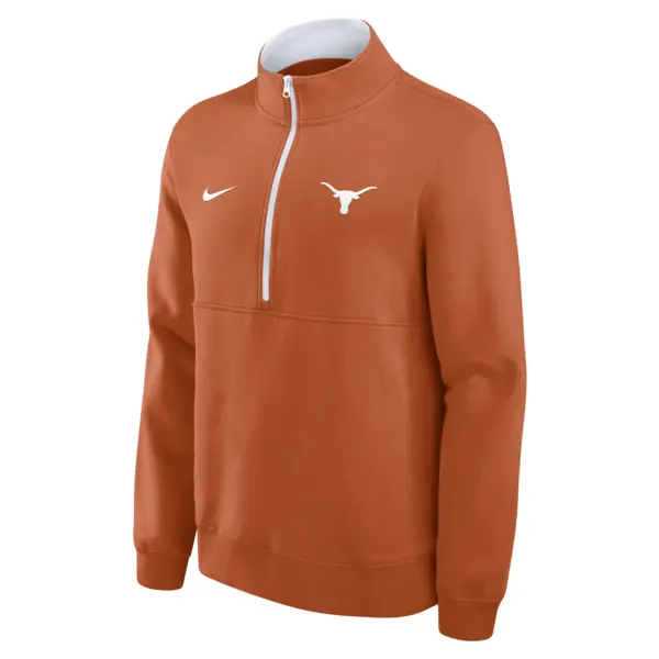 Nike Texas Primetime Primary Logo College 1/2-zip Crew