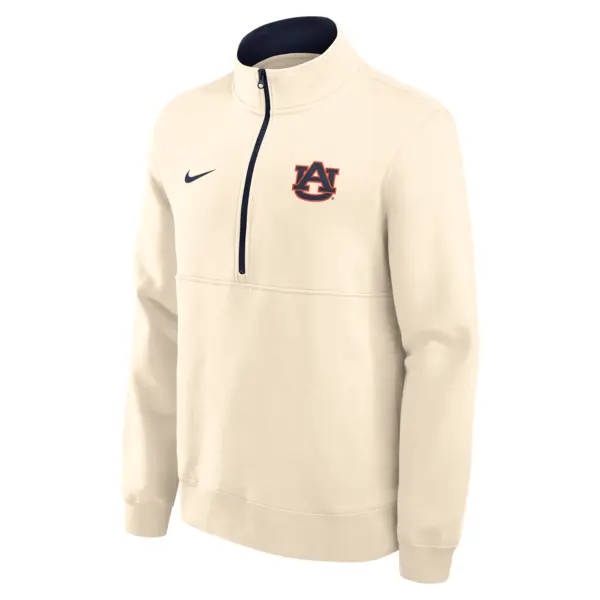 Nike Auburn Primetime Primary Logo College 1/2-zip Crew
