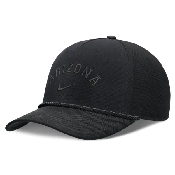 Nike Arizona Campus Prep Tonal Rope Rise College Adjustable Hat - Black