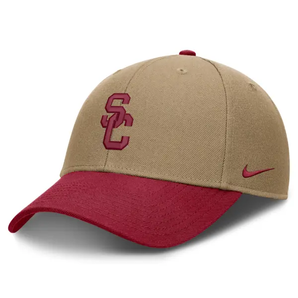 Nike Usc Primetime Rise Dri-fit College Trucker Adjustable Hat - Brown