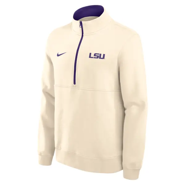 Nike Lsu Primetime Primary Logo College 1/2-zip Crew