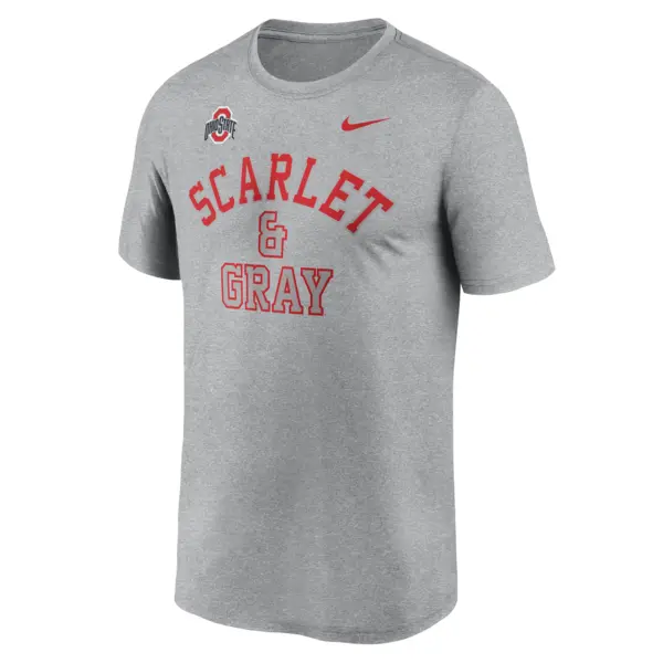 Nike Ohio State Primetime Arch Mantra Legend Dri-fit College T-shirt - Grey