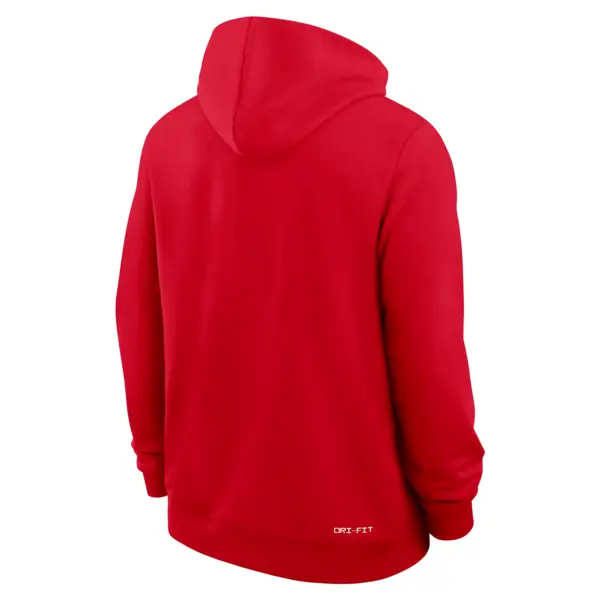 Nike Georgia Sideline Standard Issue Dri-fit College Full-zip Hoodie - Red