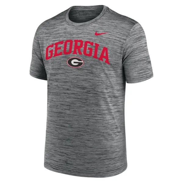 Nike Georgia Primetime Arch Logo Velocity Dri-fit College T-shirt - Grey