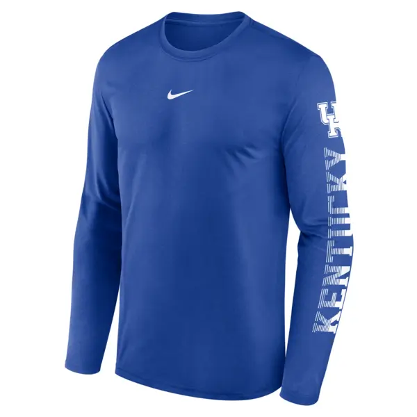 Nike Kentucky Primetime Stack Legend Dri-fit College Long-sleeve T-shirt - Blue