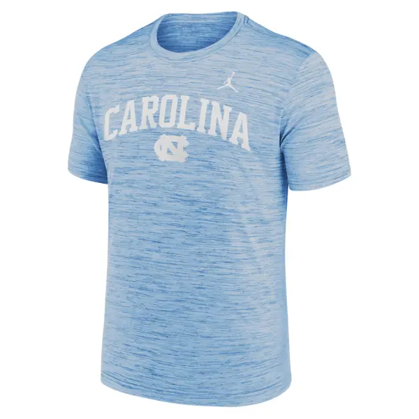 JORDAN North Carolina Primetime Arch Logo Velocity Dri-fit College T-shirt - Blue