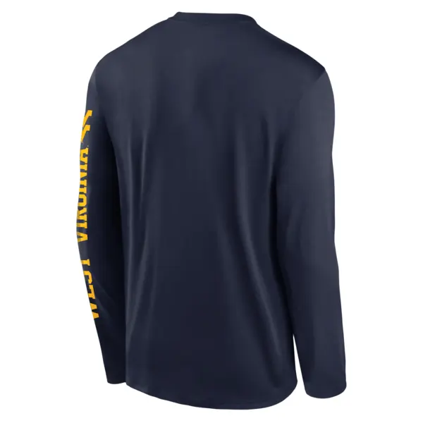 Nike West Virginia Primetime Stack Legend Dri-fit College Long-sleeve T-shirt