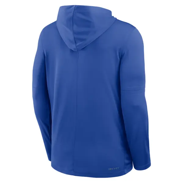 Nike Dri-fit Long-sleeve Hooded Top - Blue