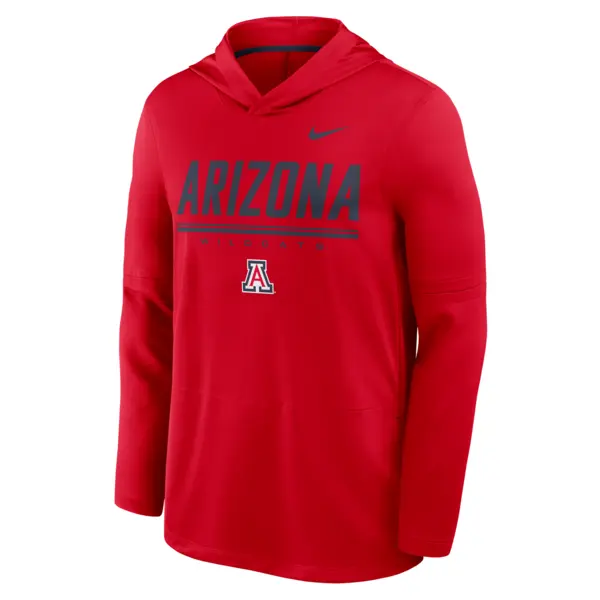 Nike Arizona Sideline Dri-fit College Long-sleeve Hooded Top - Red
