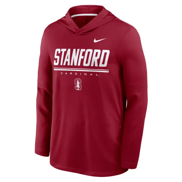 Nike Stanford Sideline Dri-fit College Long-sleeve Hooded Top - Red