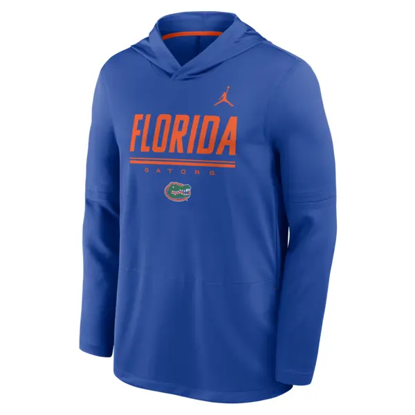 JORDAN Brand Florida Gators Long Sleeve Hooded Top - Blue