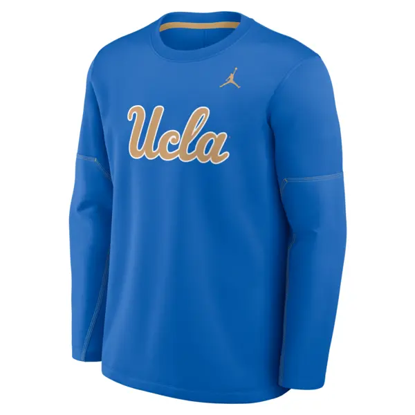 JORDAN Ucla Sideline Coaches Brand Therma-fit College Long-sleeve T-shirt - Blue