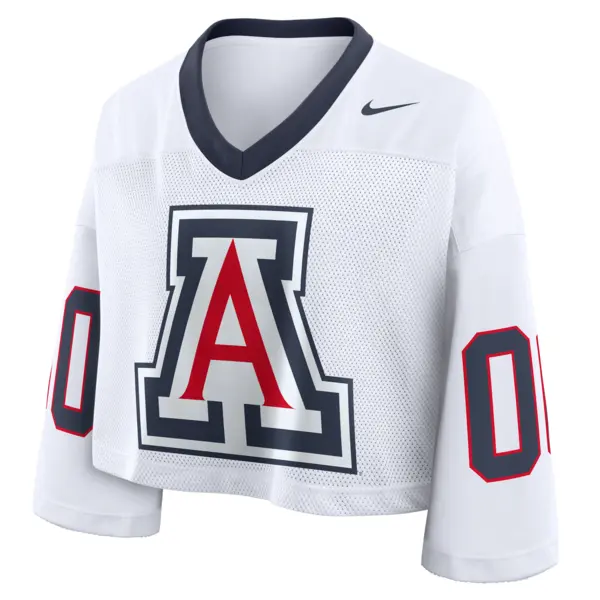 Nike Arizona Logo Dri-fit College Cropped Jersey - White