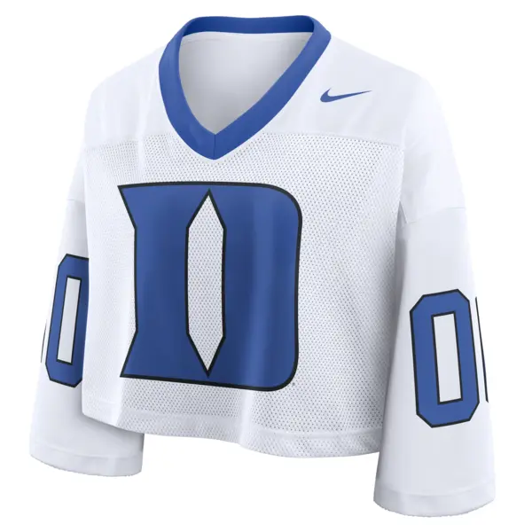 Nike Duke Logo Dri-fit College Cropped Jersey - White