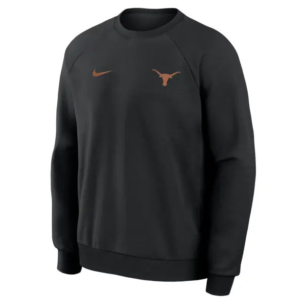 Nike Texas Premium Performance Dri-fit College Pullover Crew - Black