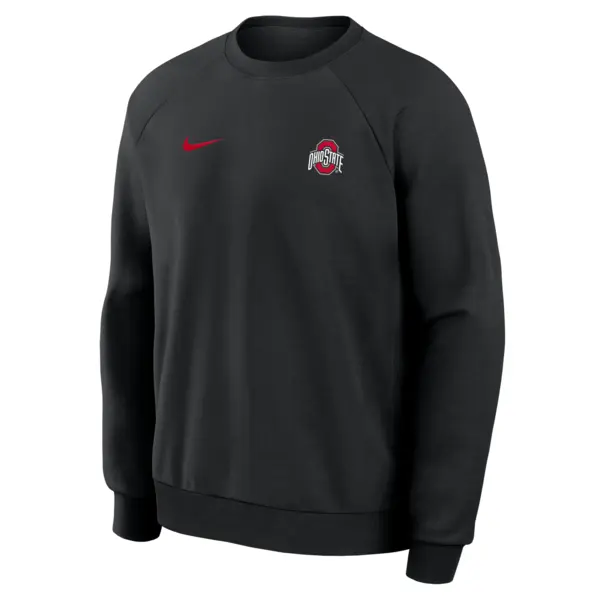 Nike Ohio State Premium Performance Dri-fit College Pullover Crew - Black