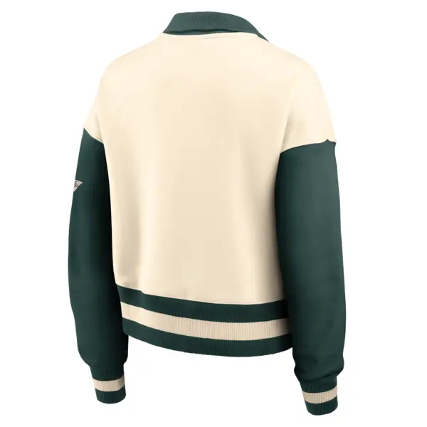 Nike Michigan State Legacy College Cropped Oversized 1/4-zip Crew
